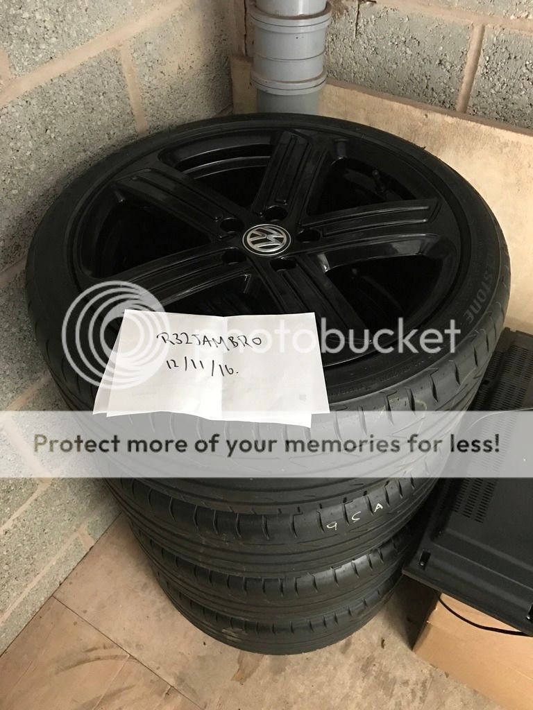 Genuine VW Mk7 R Cadiz 18" wheels - black powder coat! | VW Golf R32 Forum